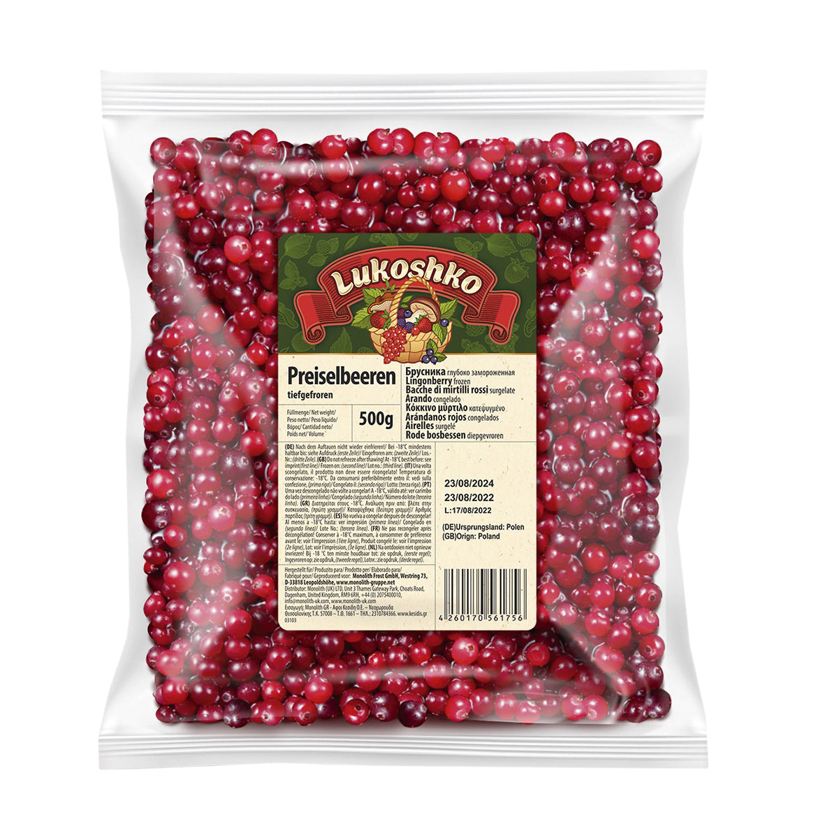 Cowberry, frozen, 500g – annasgourmet.sg