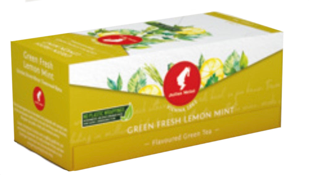 Julius Meinl Organic Green Fresh Lemon Mint Tea, 25 bags – annasgourmet.sg